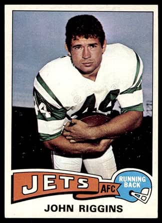 Amazon.com: Football NFL 1975 Topps #313 John Riggins NY Jets ...