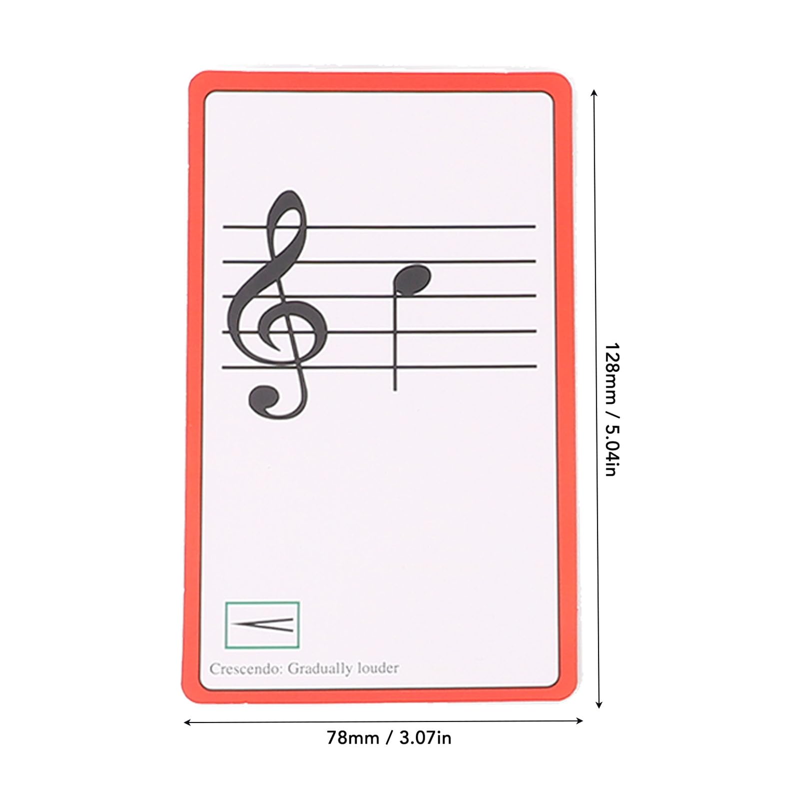 50 Pcs Music Flash Cards, 54 Piano Note Theory Flash Cards with Staff ...
