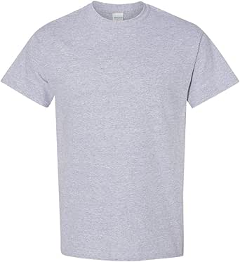 Gildan Heavy Cotton 100% Cotton Tshirt (G500) Sport Grey | Amazon.com