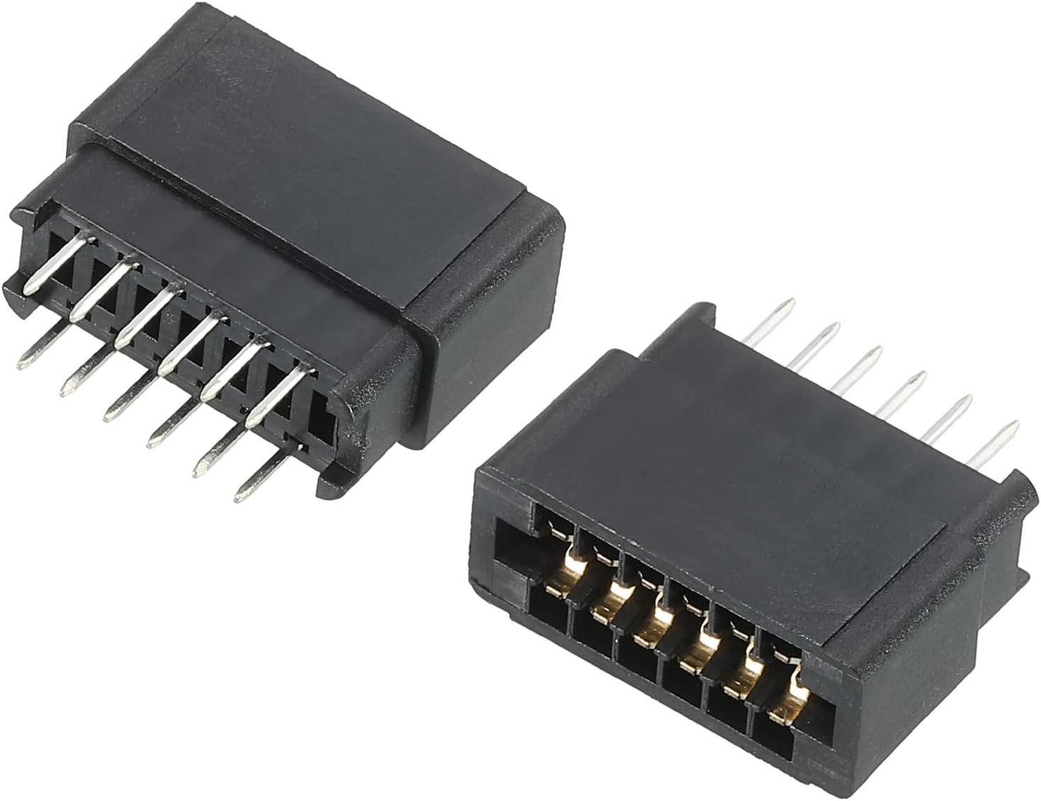 PATIKIL Card Edge Connector Black Socket Straight Connection 12 Pin 2 ...