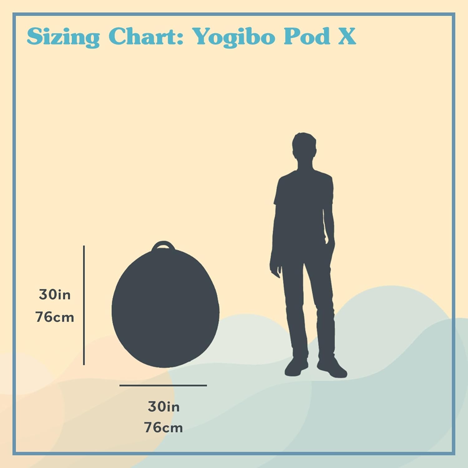 Yogibo Pod X – Puf pequeño para adultos y adolescentes con relleno ...