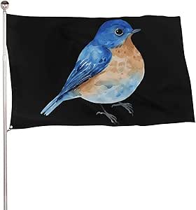 Amazon.com: Bluebird Watercolor Welcome Flag 3x5 Ft 4x7 Ft with Brass ...