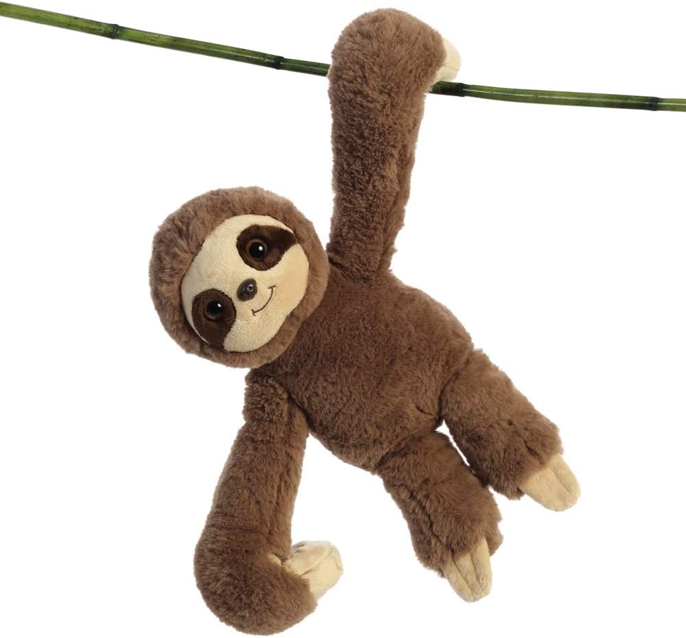 Aurora Hang N Swing, Sloth 13 inches, 33461, Brown, Soft Toy for ...