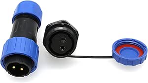 Amazon.com: HangTon TY16 2 Pin 16A Screw Terminal Connector, Waterproof ...