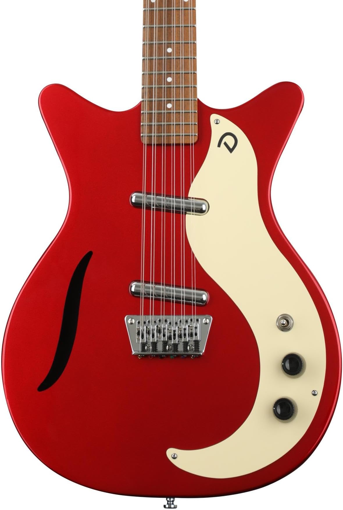 Amazon.com: Danelectro 59X12 12-string Semi-hollowbody Electric Guitar ...