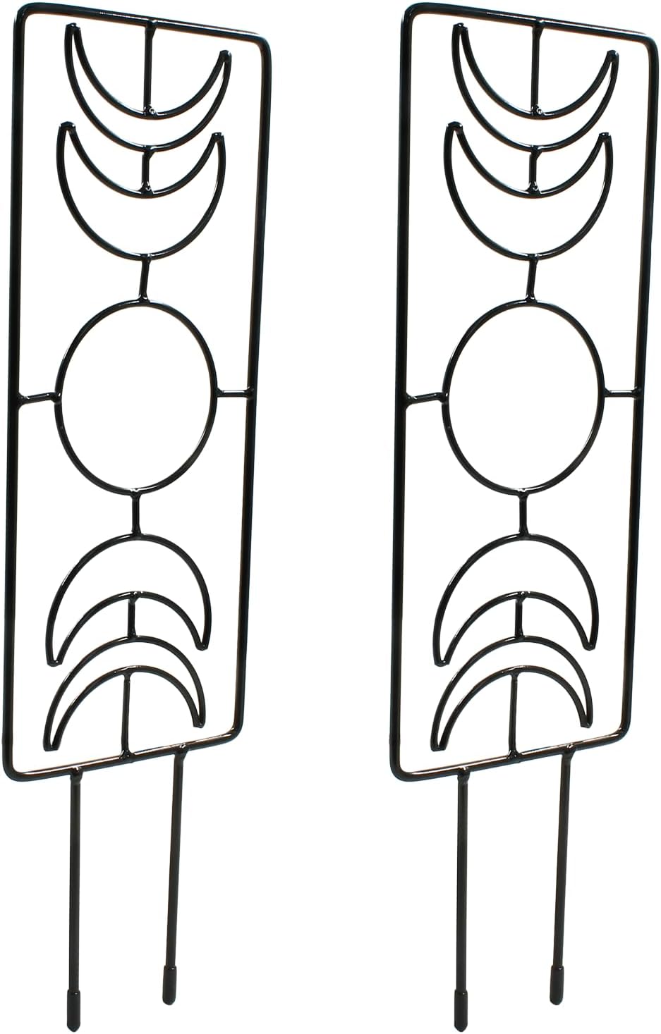 Amazon.com : Kemcatui 2 Pcs Moon Phase Small Plant Trellis, Houseplant ...