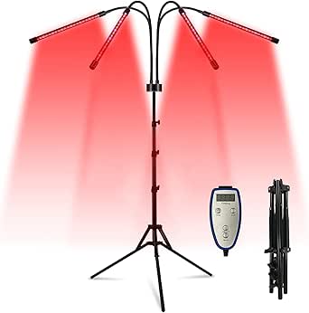 Amazon.com: Devowellte Red Light Lamp for Face, 80 LEDs Red Light Lamp ...