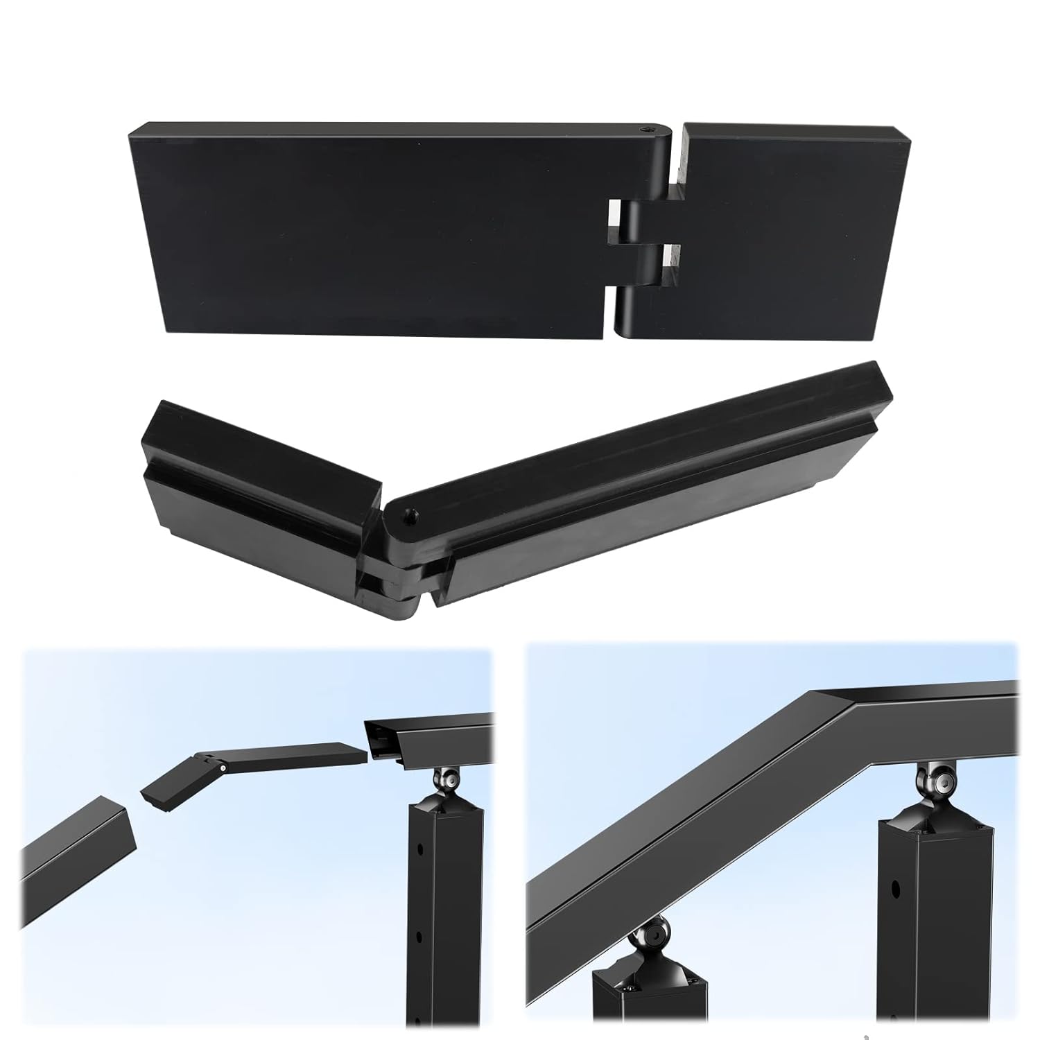 Muzata HL12 LED Handrail Accessories - 2Pack Vertical Pivot Connector ...