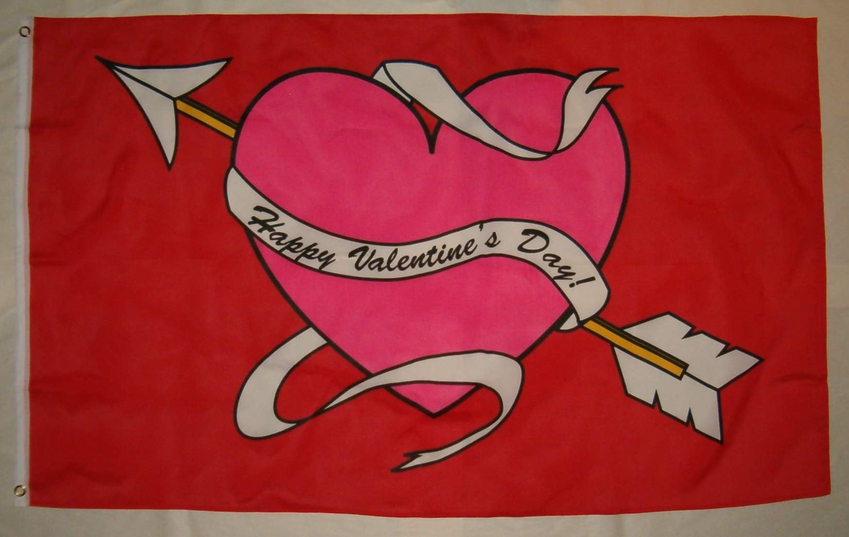 Amazon.com : Happy Valentine's Day 3x5 Foot Polyester Flag : Outdoor ...