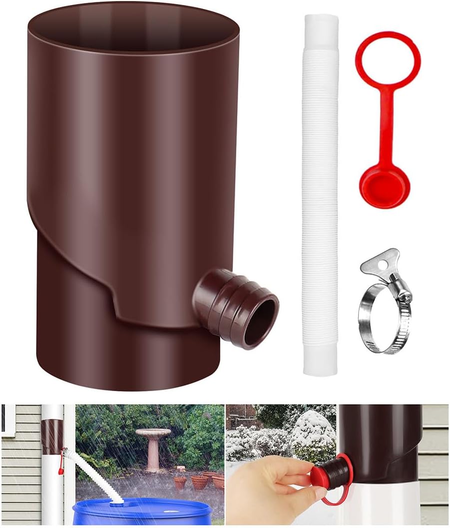 Amazon.com: Minsezhi Diverter Rainwater,Rainwater Collection System ...
