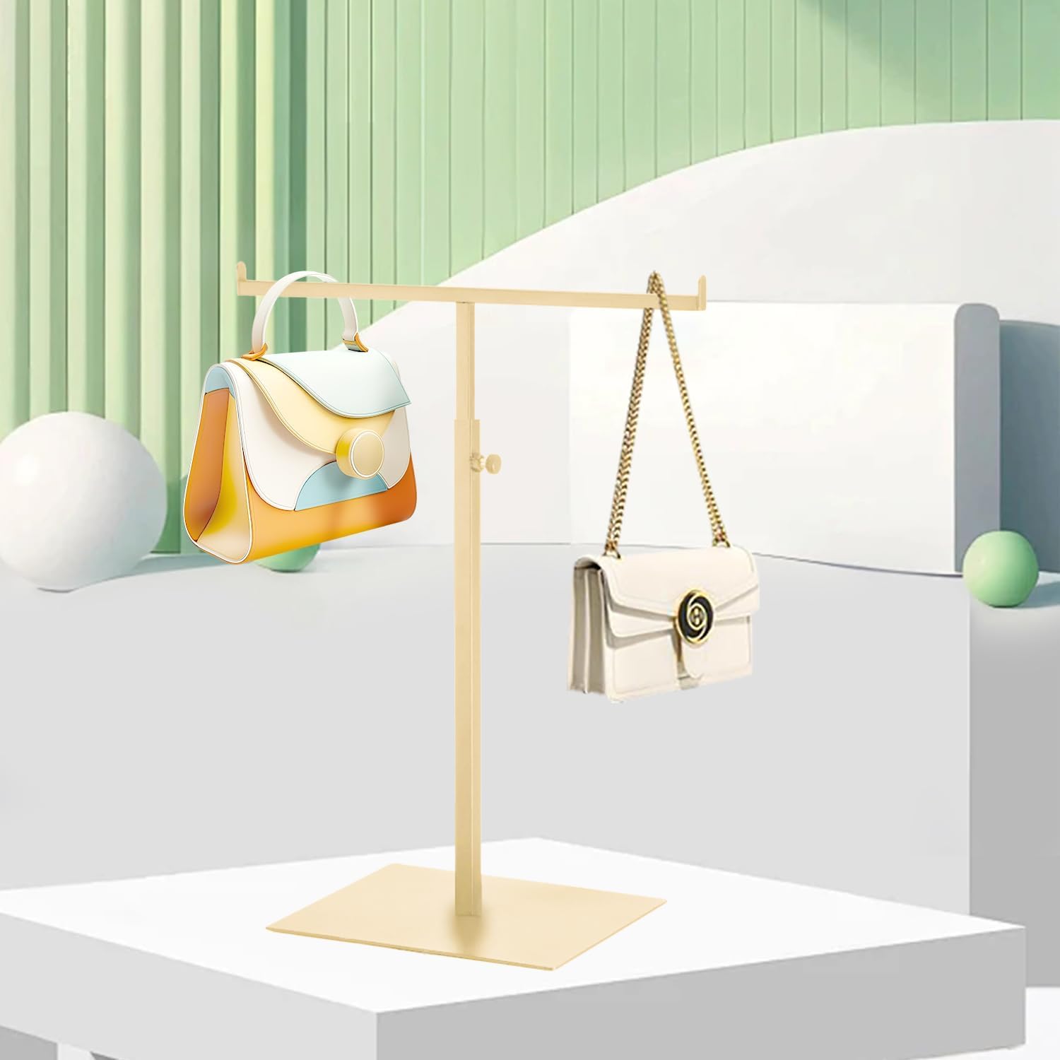 Amazon.com: Vietrey Purse Display Stand T Shaped, Countertop Jewelry ...