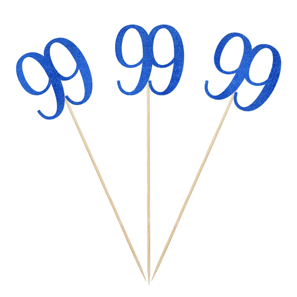 Amazon.com: Blue Glitter 99th Birthday Centerpiece Sticks, 12-Pack ...