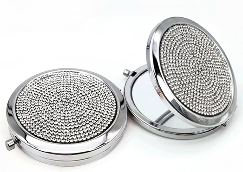 Amazon.com: Reazana 2pcs Magnifying Compact Mirrors 1X 2X Purse Pocket ...