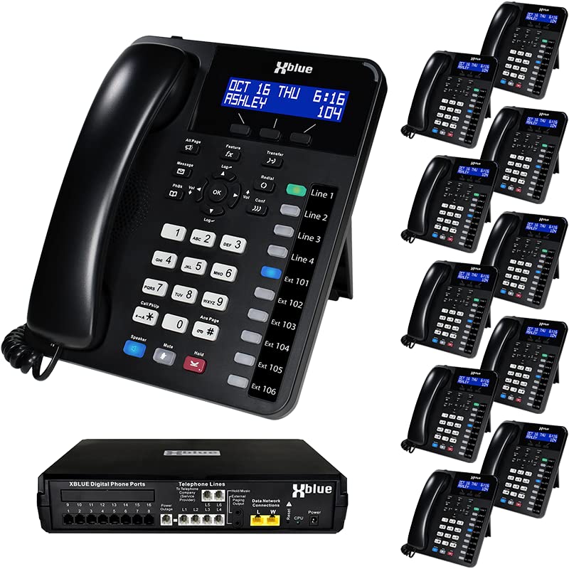Amazon.com : XBLUE X16 Plus Small Business Phone System Bundle with (11 ...