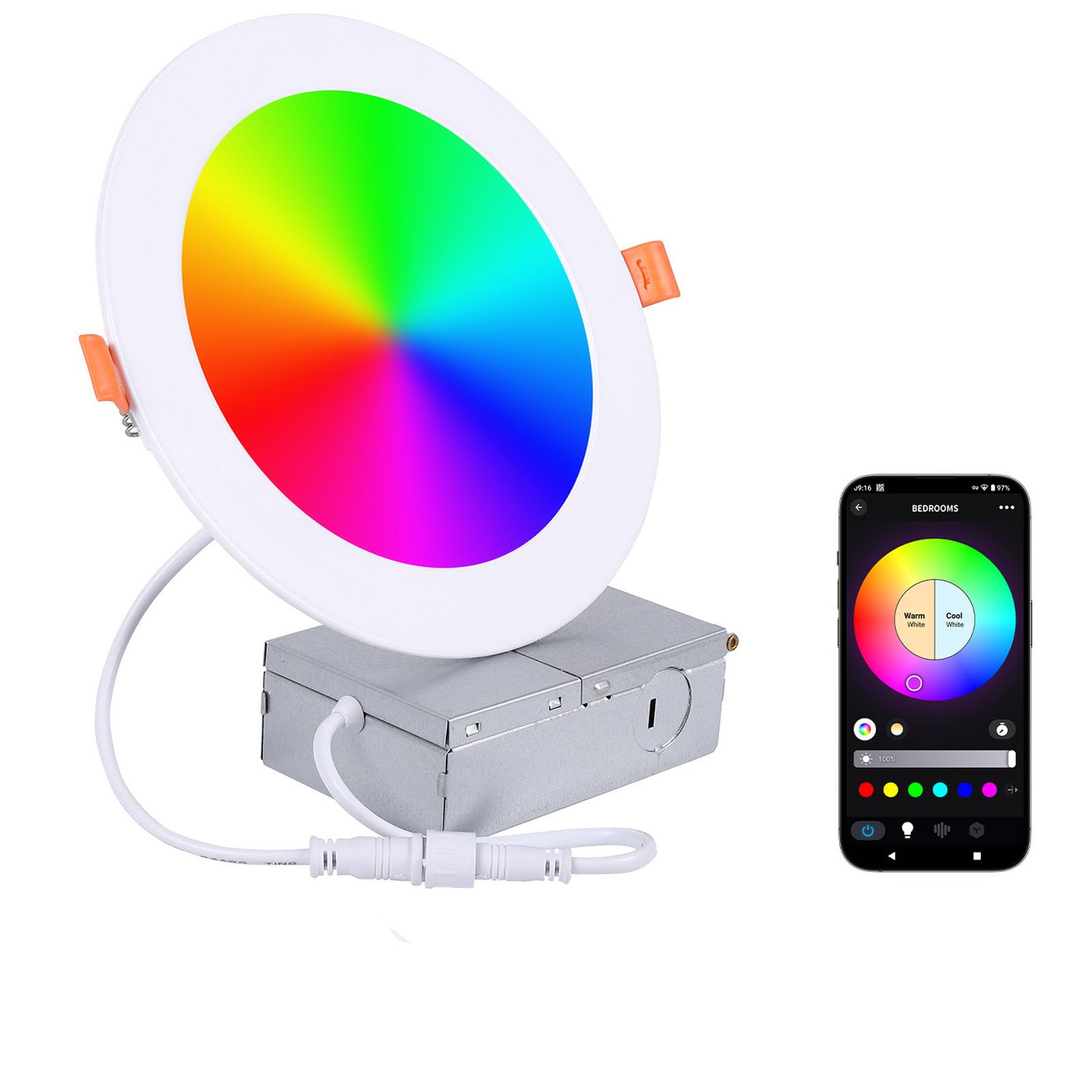 FORT Smart Recessed Lighting 6 Inch Ultra-Thin LED Recessed Lighting ...