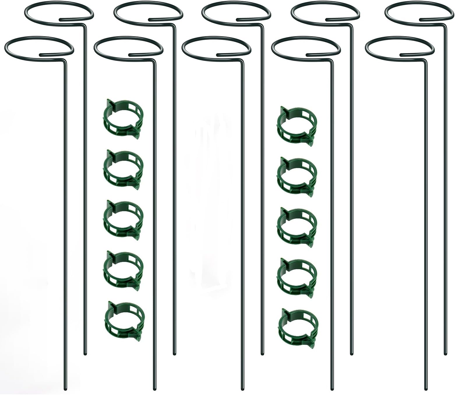 Amazon.com : Plant Stake Support - 6 Pack, Garden Single Stem Support ...