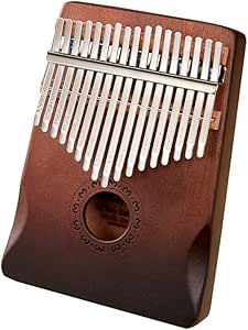 Amazon.com: Ourleeme Kalimba 17 Keys Thumb Piano Harp with Tone Sticker ...