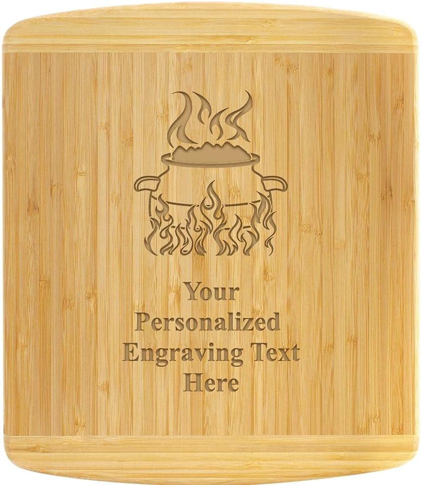 Amazon.com: Custom Bamboo Cutting Board, 11.5" x 13.5" Custom Engraved ...