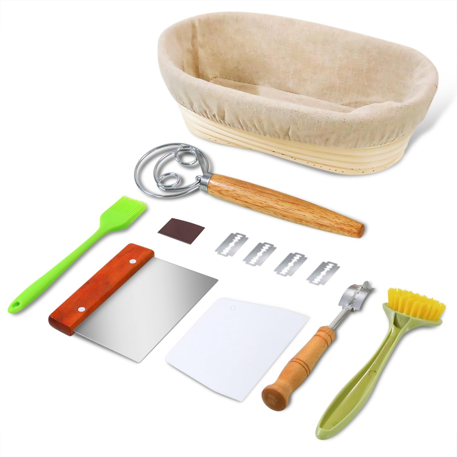 Amazon.com: Sourdough Bread Baking Supplies, Banneton Bread Proofing ...