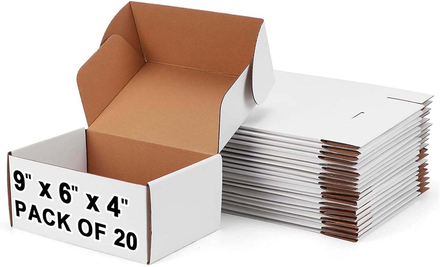Amazon.com: The Packaging Wholesalers 9 x 6 x 4 Inches Shipping Boxes ...