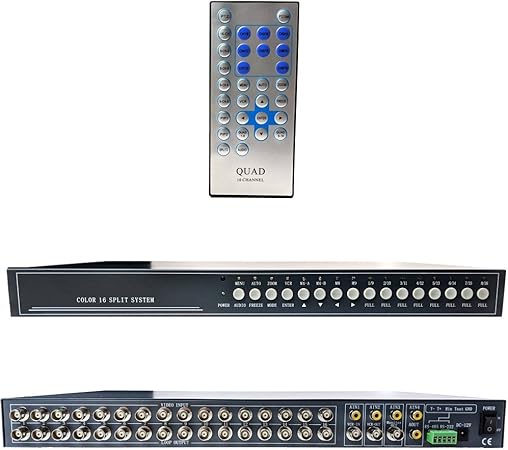 Amazon.com : CCTV Camera Pros VM-16RT BNC Video Mux | 16 Channel CCTV ...