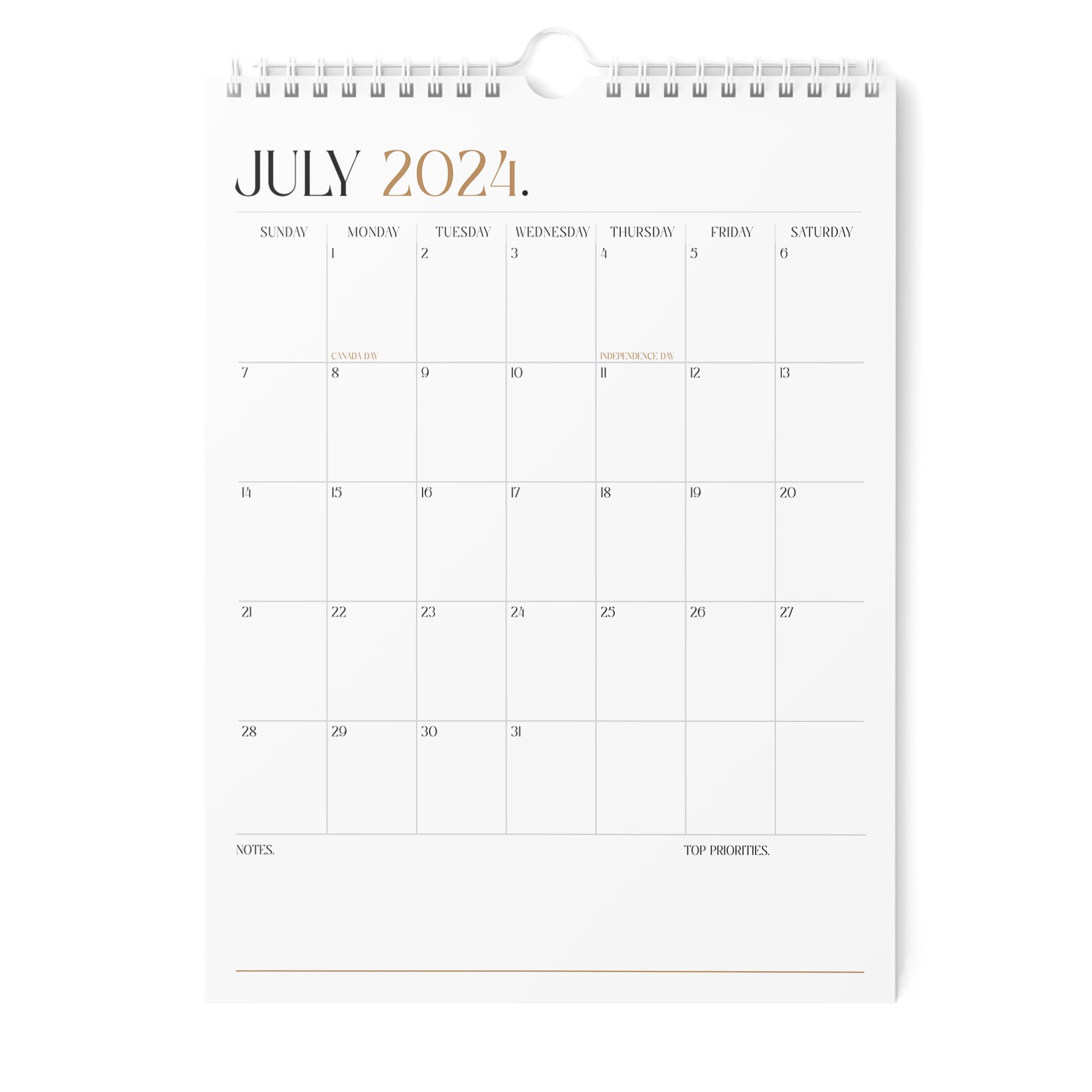 Amazon.com: Calendar 2024-2025 - Vertical 8.5x11 2024 Wall Calendar ...
