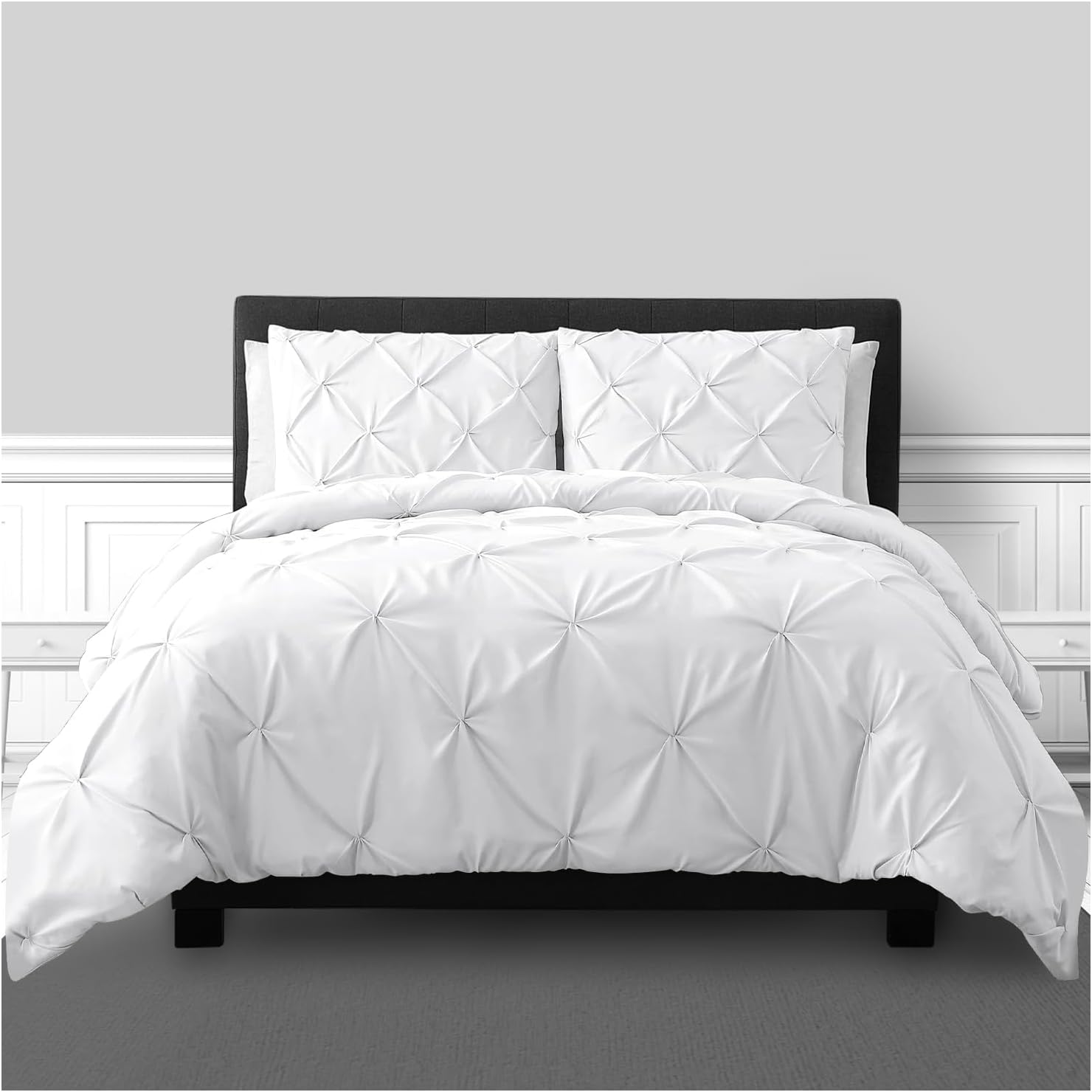Rest Fusion Pintuck Pinch Pleat Duvet Cover Sets including Pillowcase ...