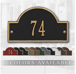 Amazon.com: Small-Size Whitehall™ Personalized Cast Metal Address ...