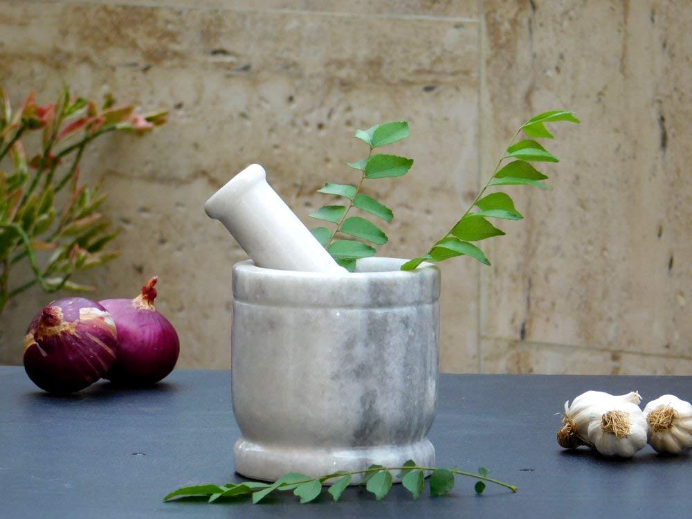 Trendy Hometrendy Home White Polished Rajasthani Marble Glass Shape ...