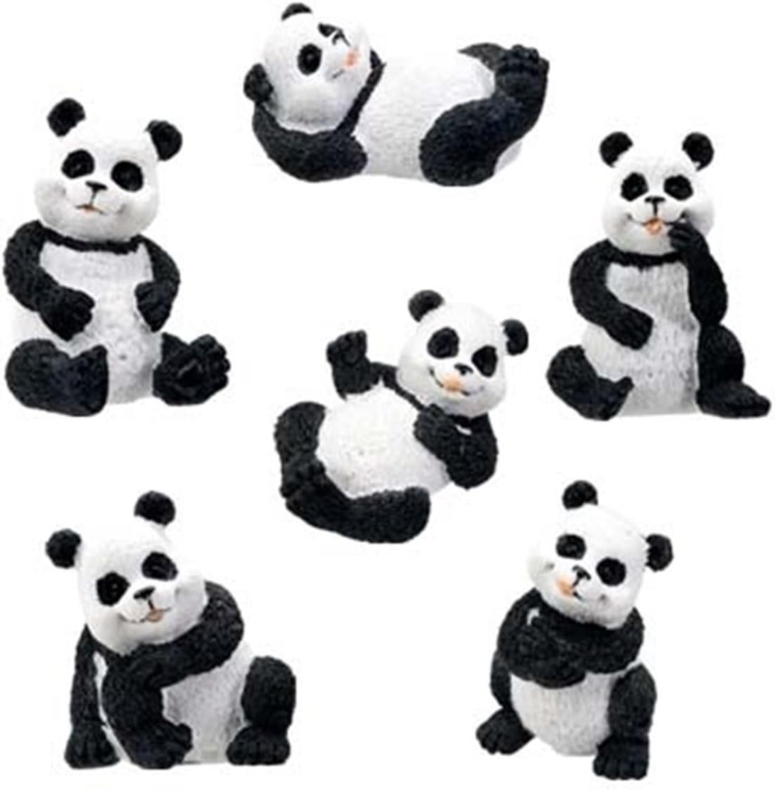 Amazon.com: Panda Bears Collectible Figurine Statue Figure Sculpture ...