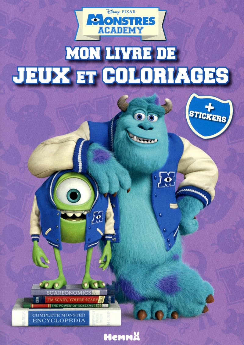 Amazon.com: MONSTRES ACADEMY MON LIVRE DE JEUX ET COLORIAGES + STICKERS ...