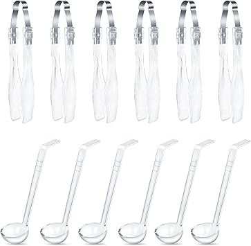 Amazon.com: 12 Pieces Small Ladles Set 6 Pieces 1 Oz Soup Ladles 6 ...