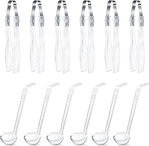 Amazon.com: 12 Pieces Small Ladles Set 6 Pieces 1 Oz Soup Ladles 6 ...