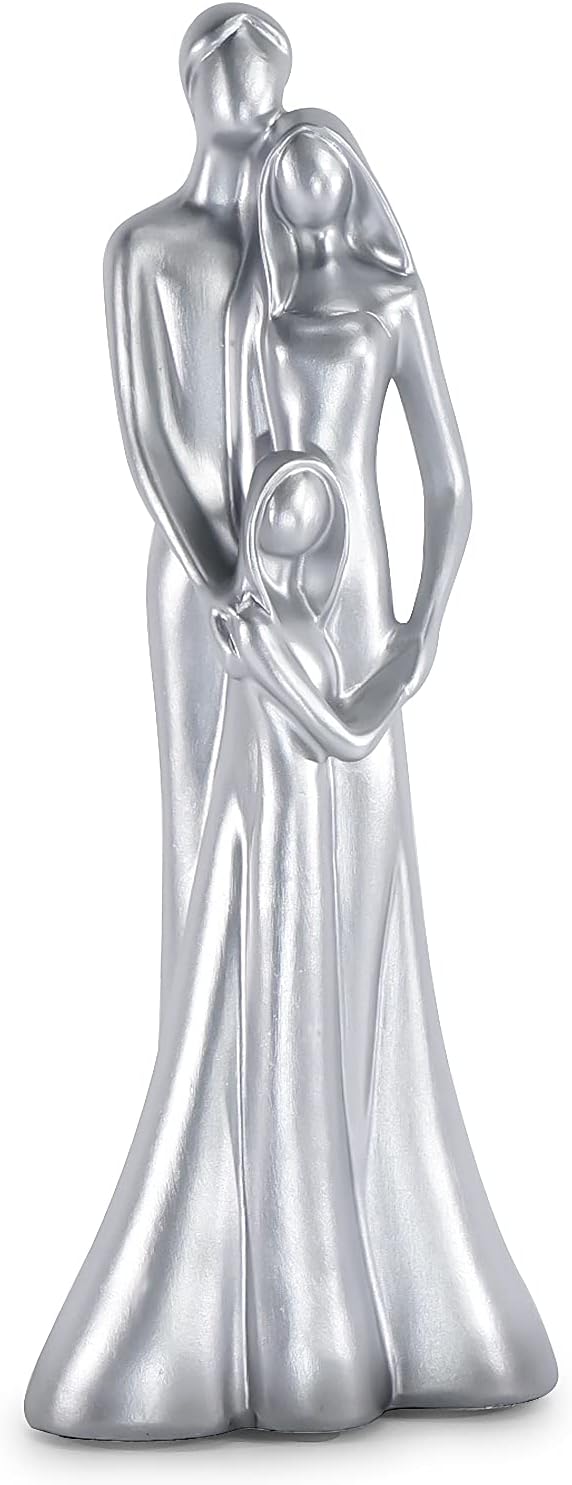 Amazon.com: DreamsEden Family of 3 Sculpture Statue, Abstract Resin ...