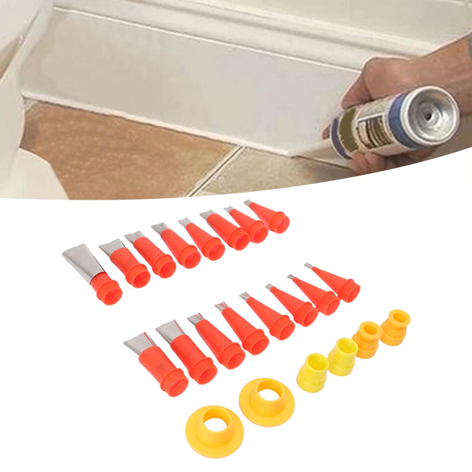Amazon.com: 22pcs Caulking Finisher Kit, 16pcs Stainless Steel Caulking ...