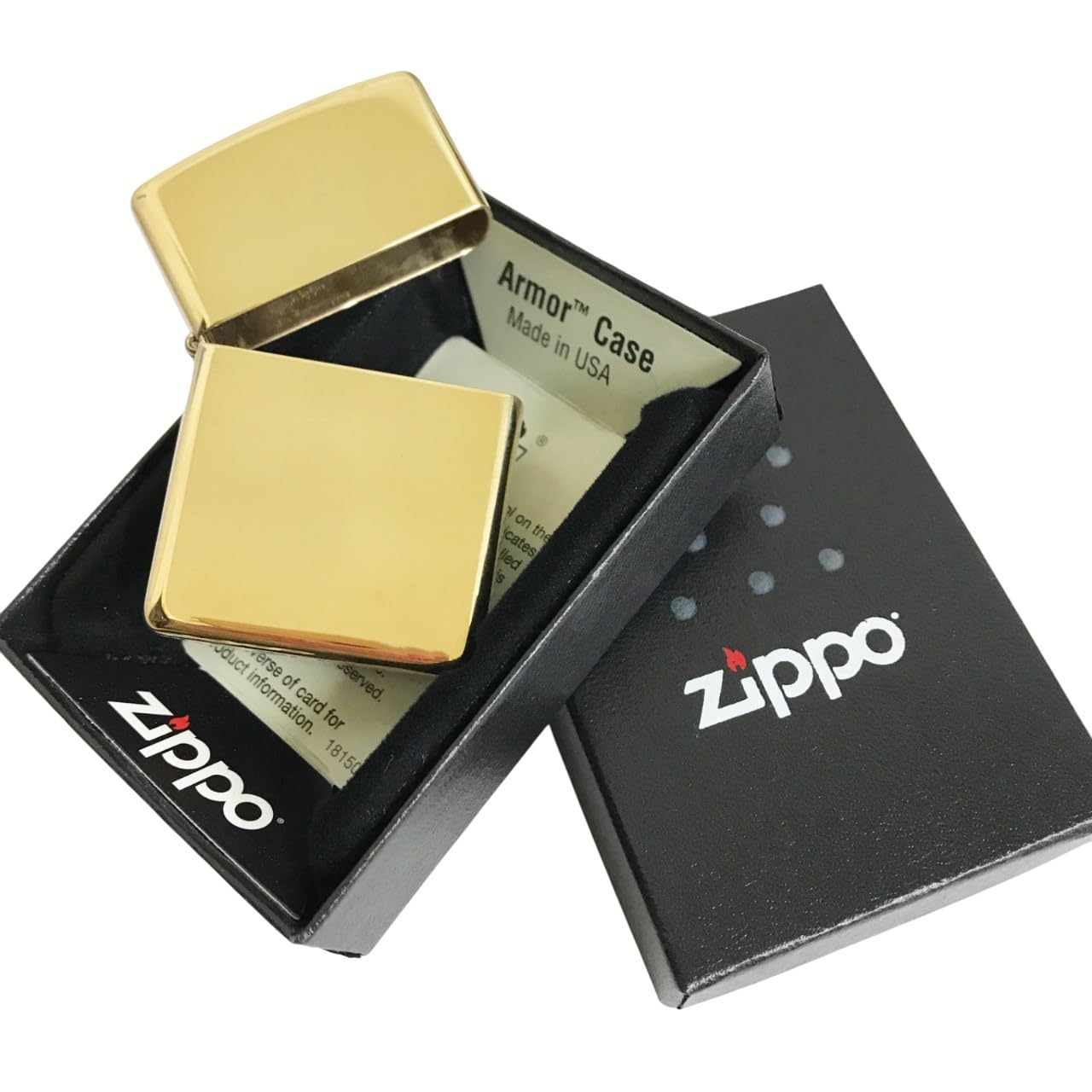 Amazon.co.jp: ZIPPO 169 アーマー ゴールド 外側ケース ハイポリッシュブラス 交換用 無地 (インナー無し) [並行 ...