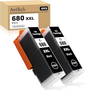 Artitech 680XXL Ink Cartridges Compatible for Canon 680 680 XXL ...