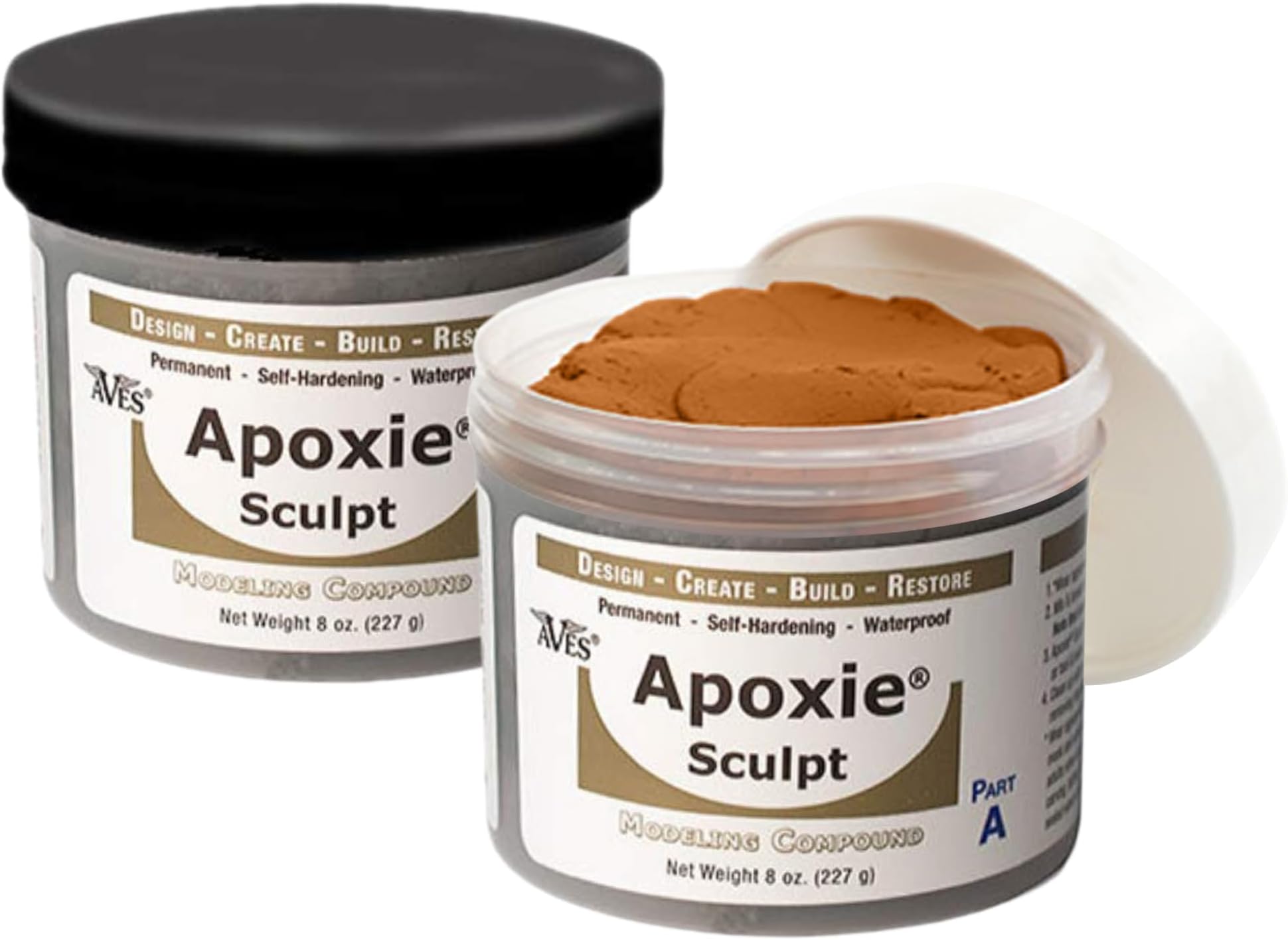 Amazon.com: Aves Apoxie Sculpt - 2 Part Modeling Compound (A & B) - 4 ...