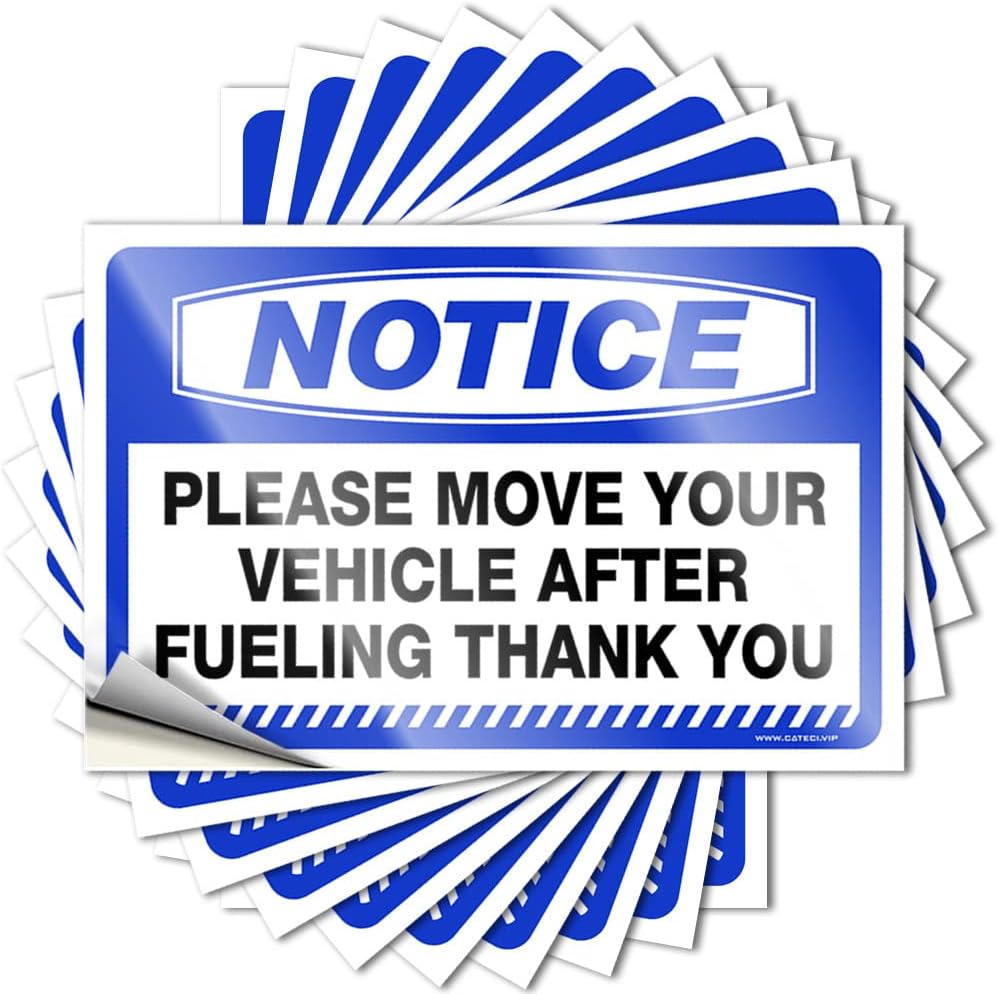 Amazon.com: Stickers for Your Car Notice Please Move Your Vehicle After ...