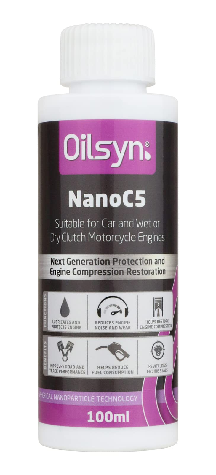 Oilsyn NanoC5 Nano Carbon Friction Modifier & Surface Restoration Oil ...