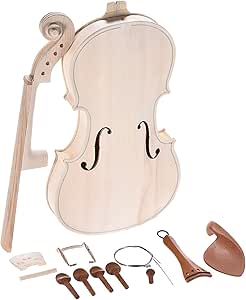 Amazon.com - DIY 4/4 Full Size Violin Kit Natural Solid Wood Acoustic ...