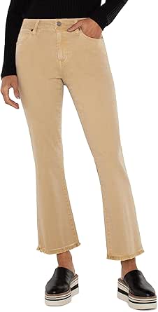 Liverpool Los Angeles, Women's, Hannah Mid-Rise Crop Flare with Fray ...