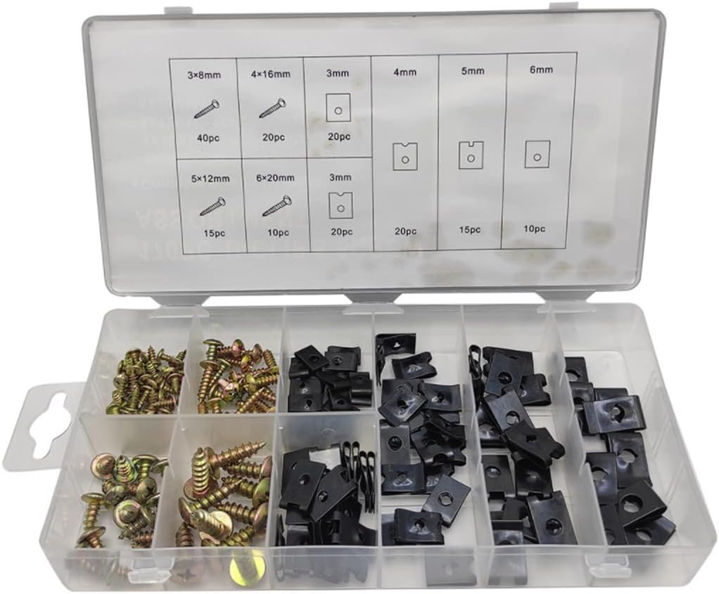 Amazon.com: Moioee Car U Clip with Screw Assortment Kit, 170PCS ...