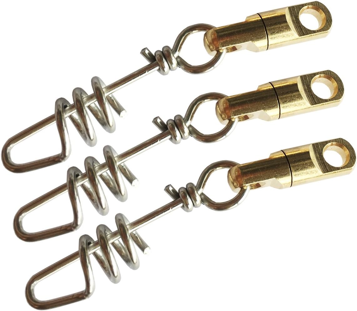 12 PCS/LOT Salzwasser Angeln Wirbel Rolling Messing-Barrel Wirbel mit ...