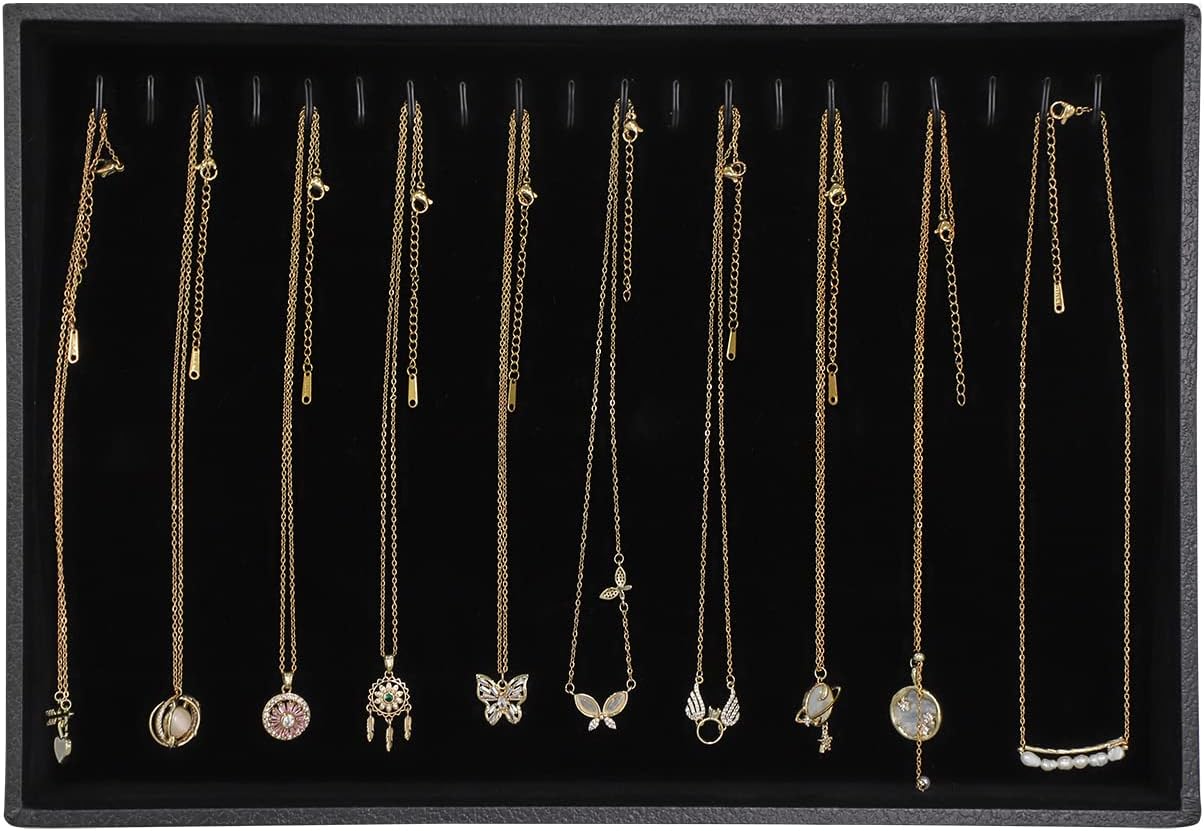 Amazon.com: Wudygirl Necklace Organizer Necklace Storage Jewelry Holder ...