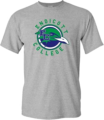 Amazon.com: CreateMyTee Endicott College Gulls Logo Unisex Short Sleeve ...