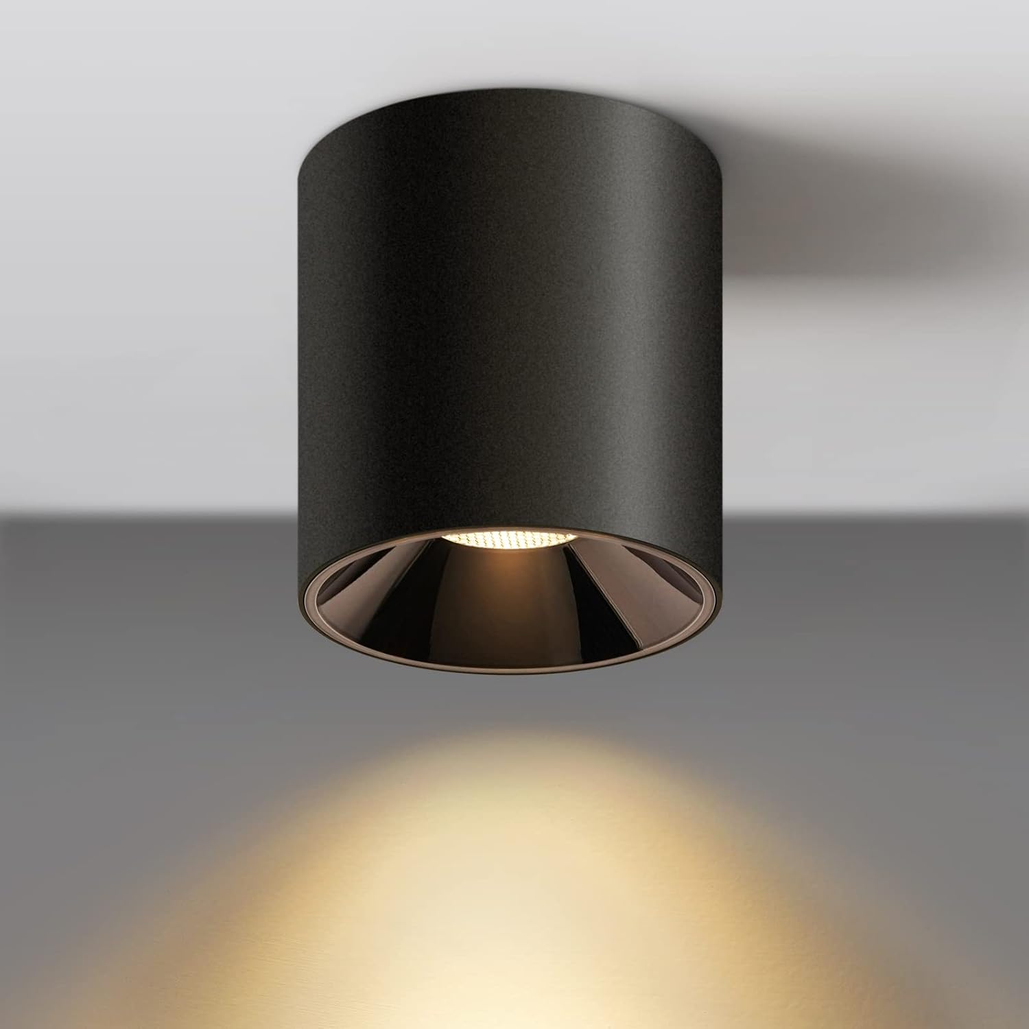 OKELI Flush Mount LED Ceiling Spot Light, 20W Dimmable Cylinder ...