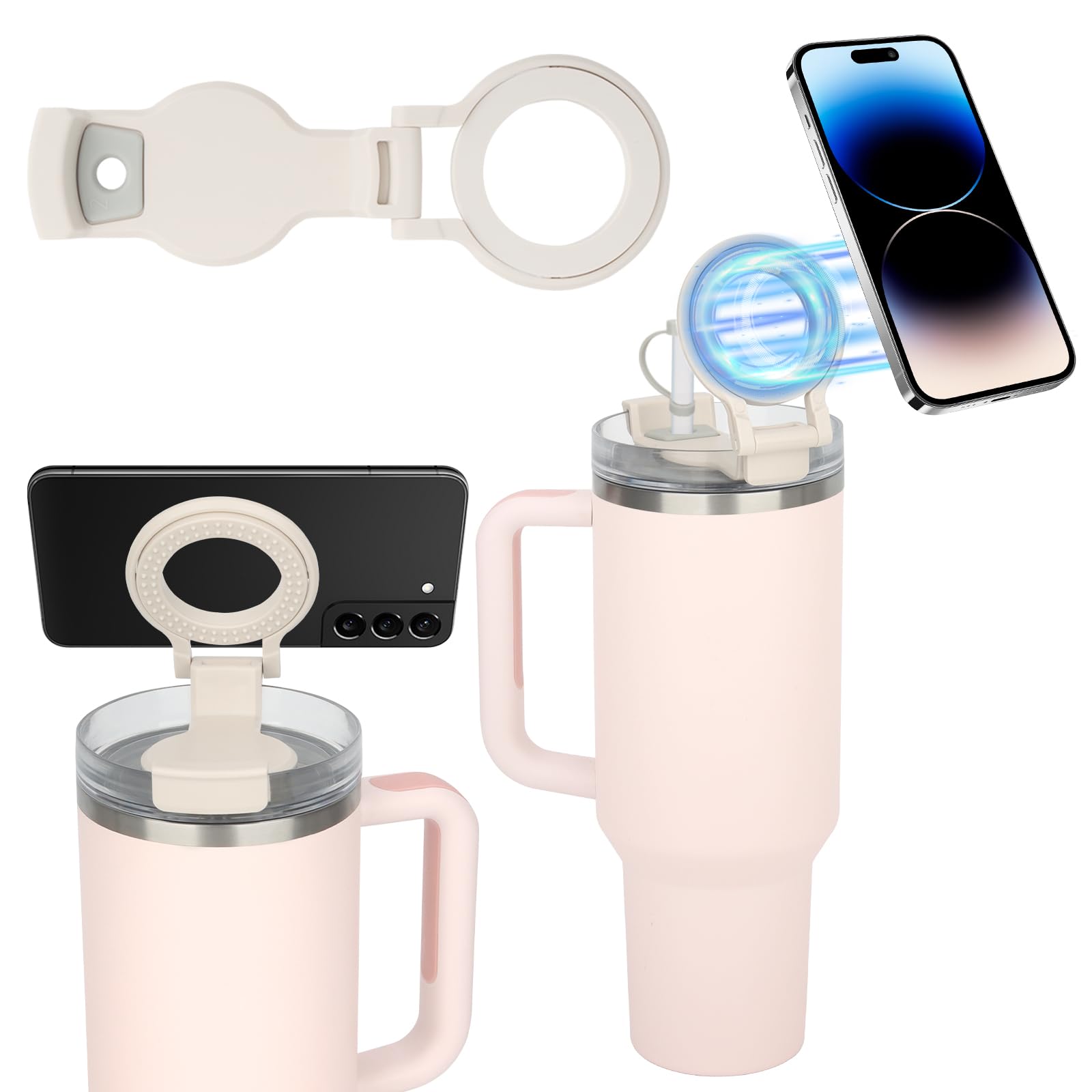 Amazon.com: JAYOBGO Magnetic Phone Holder for Stanley 40oz Tumbler ...