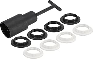 sourcing map E14 Light Socket Rings Metal Lamp Shade Holder Ring ...