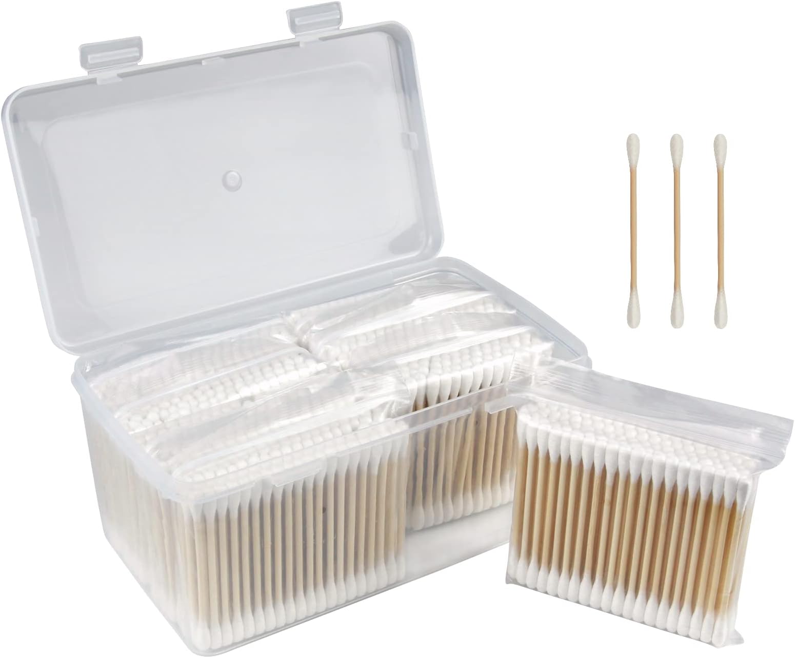 Amazon.com : 800 Count Cotton Swabs For Hygiene and Beauty Care ...